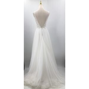 other | Dresses | Wedding Dress Xs Ivory Off White Lace Aline Tulle ...